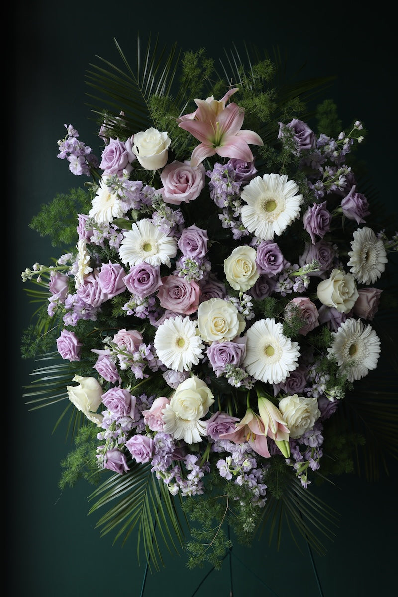 Pastel Serenity (SYMPATHY SPRAY) – Forevermark Flowers